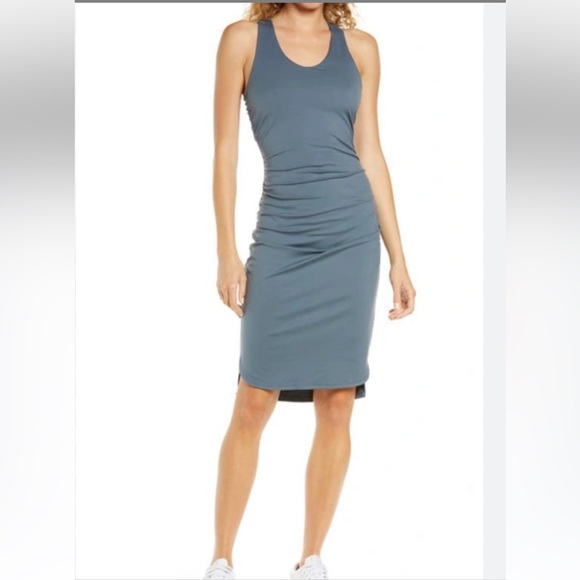 Zella | Dresses | Zella Renew Shirred Tank Dress | Poshmark